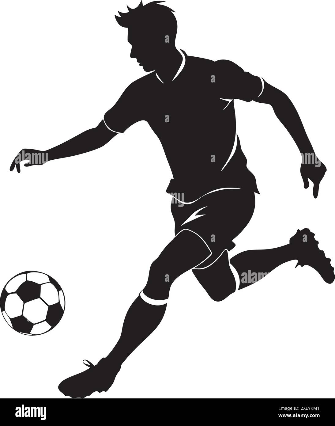 Football kick crowd Black and White Stock Photos & Images - Alamy