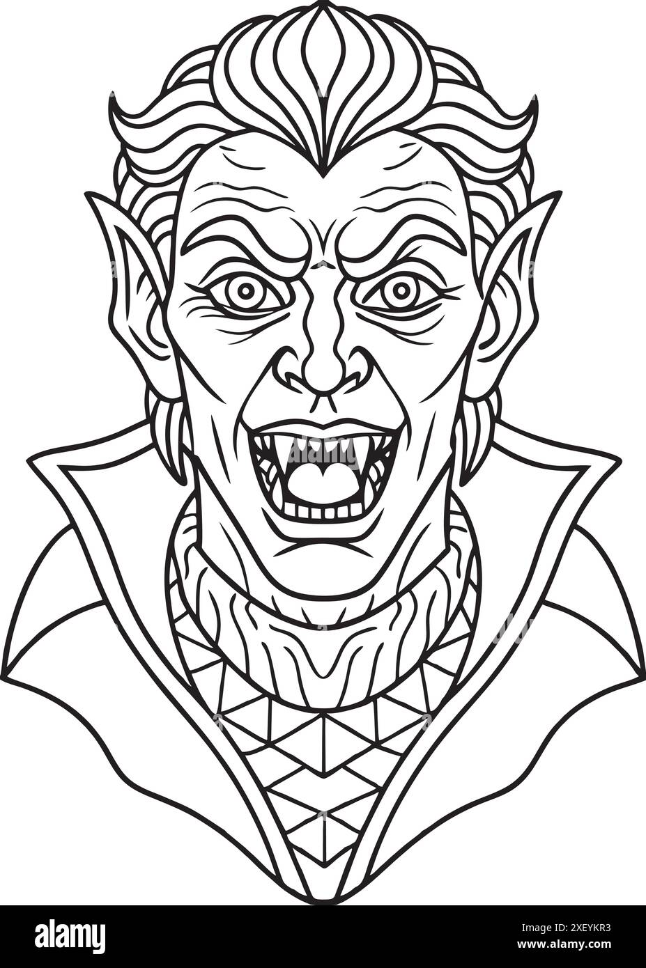 Pumpkin house coloring page hi-res stock photography and images - Alamy