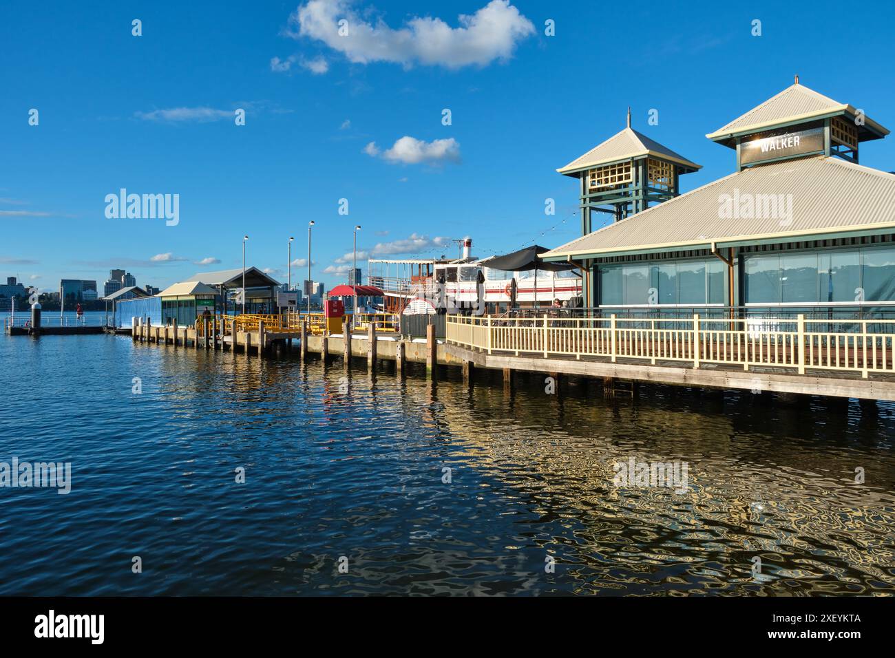 The Mends Street Jetty and Transperth Ferry terminal, the Paddle ...