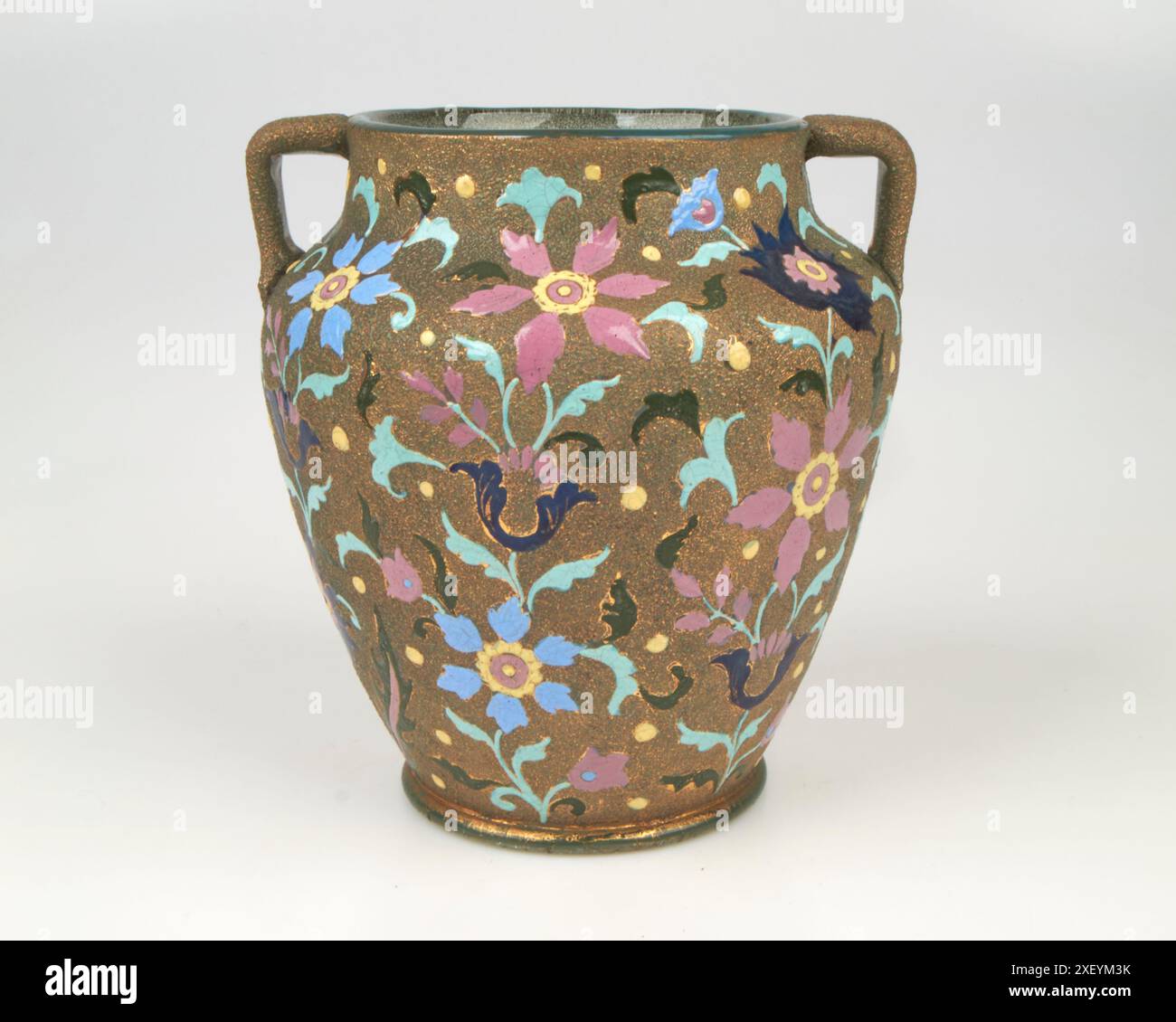 Antique 1900s bohemian islamic inspired enamelled glass vase pos hi-res ...