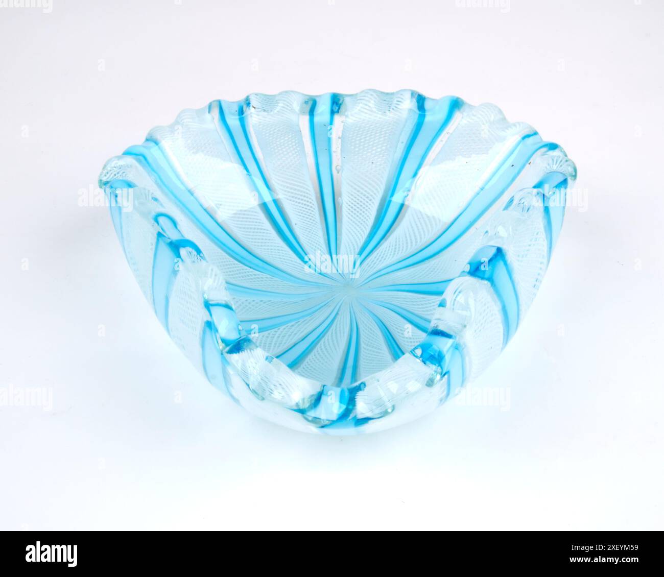 Antique 1950-60s Venetian Murano filigrana a retortoli glass bowl Stock ...