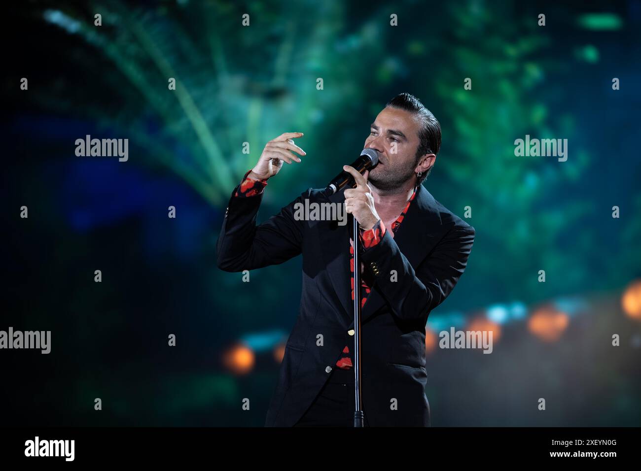 Tropico, alias Davide Petrella, performs live at Piazza del Plebiscito ...