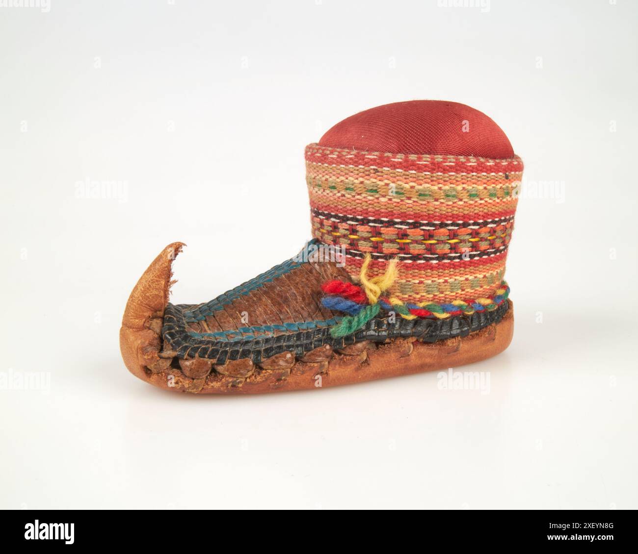 Vintage Traditional Opanak Peasant Shoe Pin Cushion Balkans Stock Photo ...