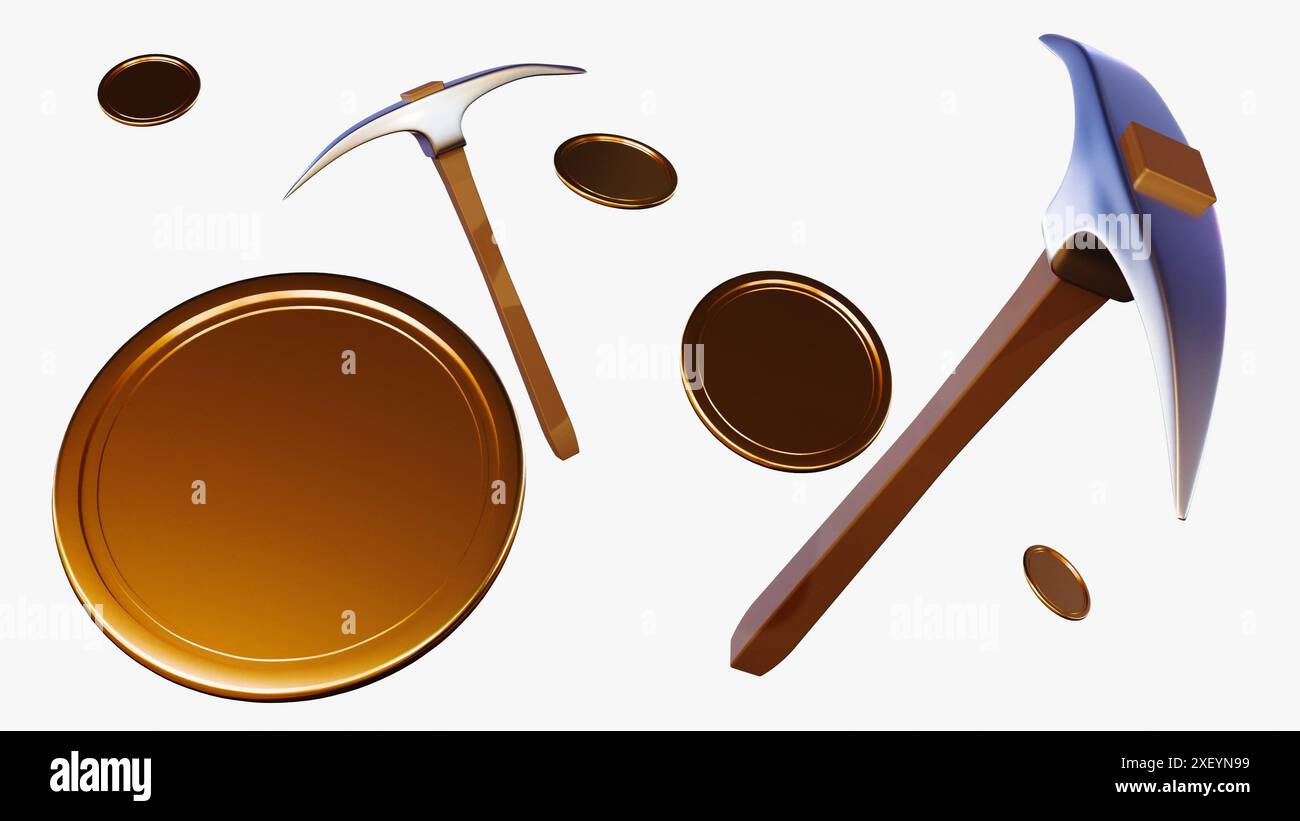 Crossed pick axes hi-res stock photography and images - Alamy