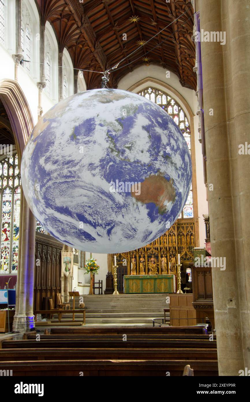 Gaia globe artwork on display in the chancel of St Peter Mancroft ...