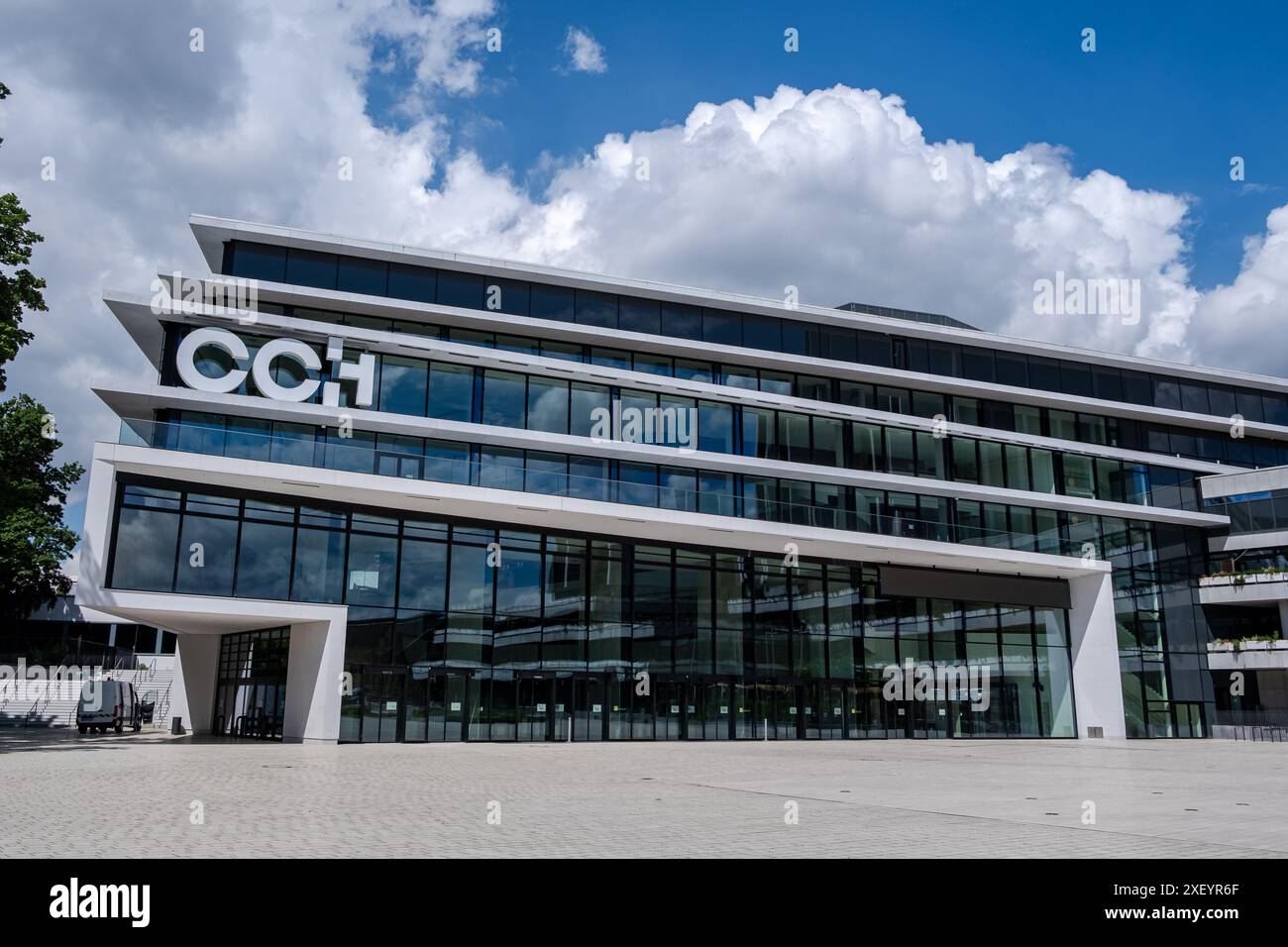 Hamburg, Germany - 05 30 2024: view of the facade of the Hamburg ...