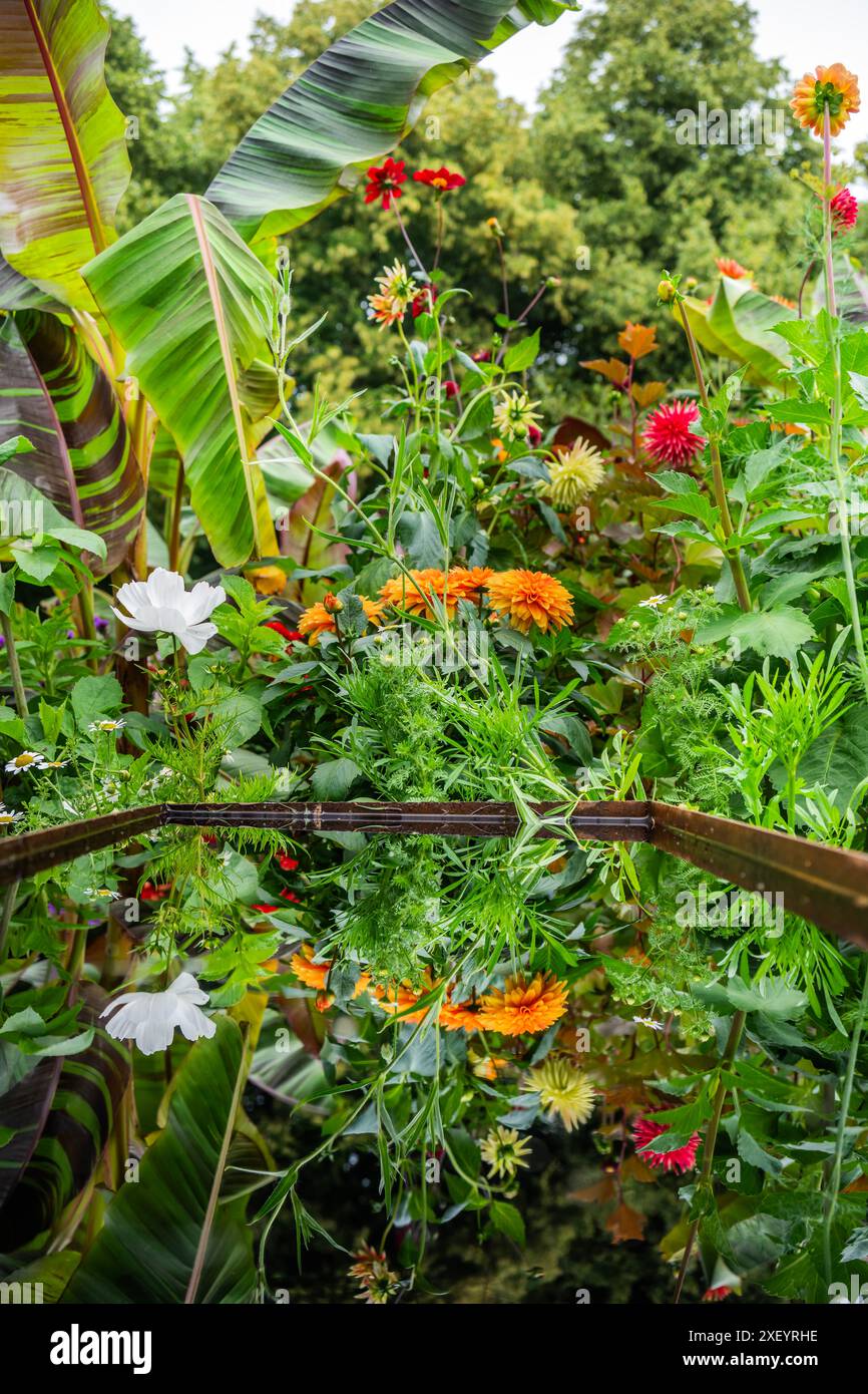 London, UK. 30th June, 2024. Final work on the RHS Britain in Bloom ...