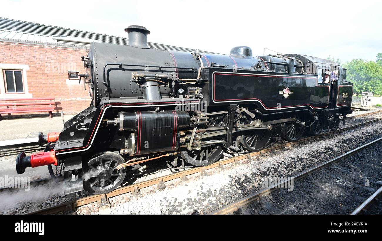 British Railways Standard Class 4MT 2-6-4 Tank Locomotive No. 80151 at ...
