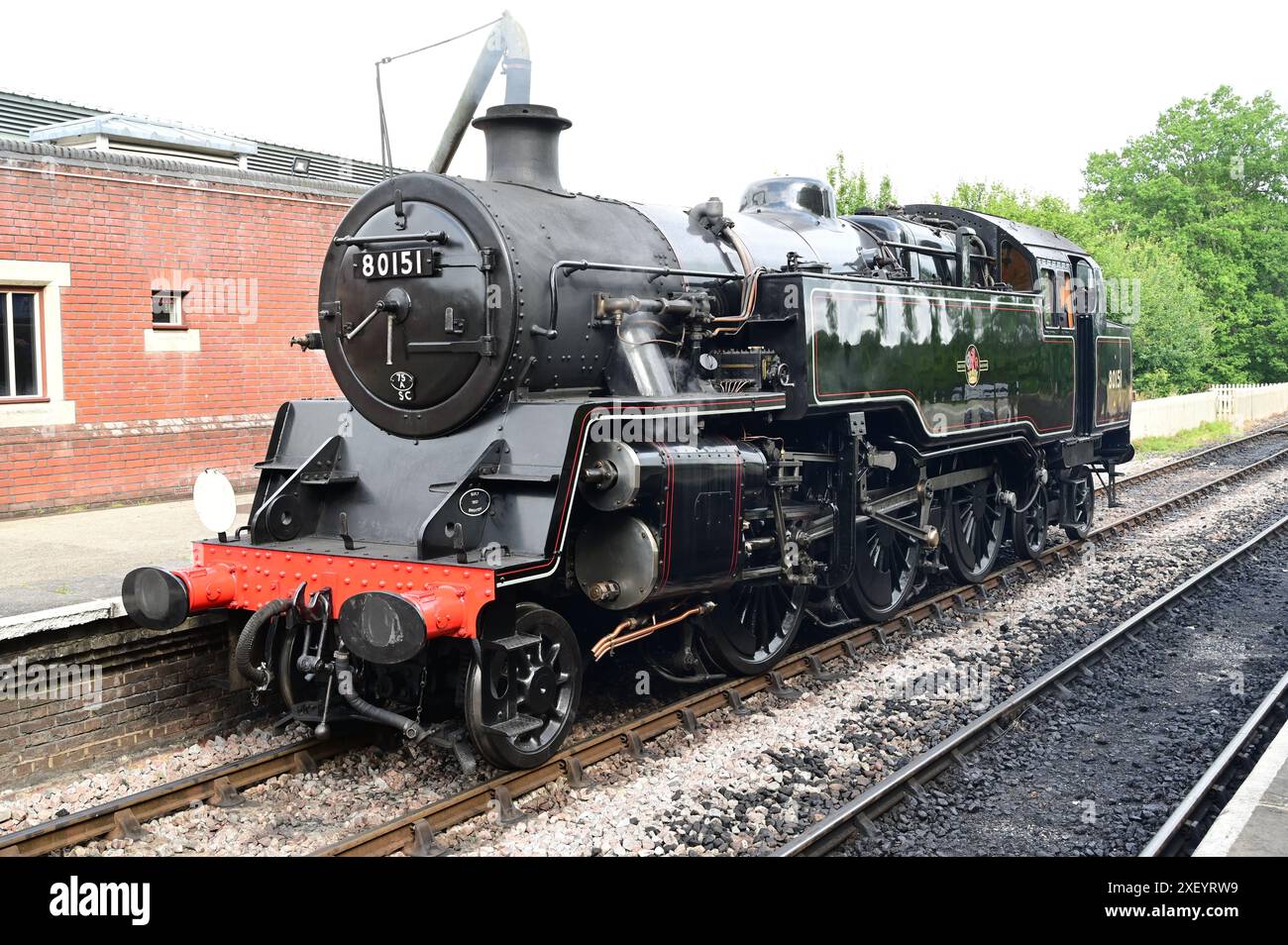 British Railways Standard Class 4MT 2-6-4 Tank Locomotive No. 80151 at ...