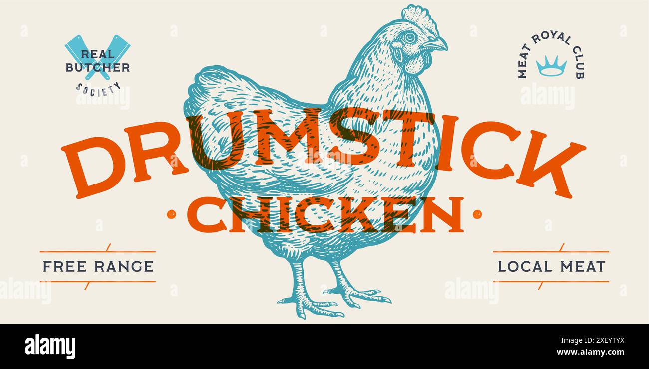 Market chicken livestock bird Stock Vector Images - Alamy