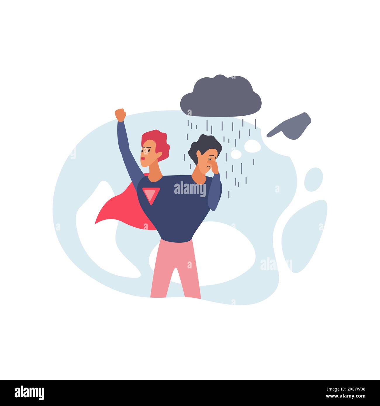 Bipolar disorder and split personality in male character, role of hero ...