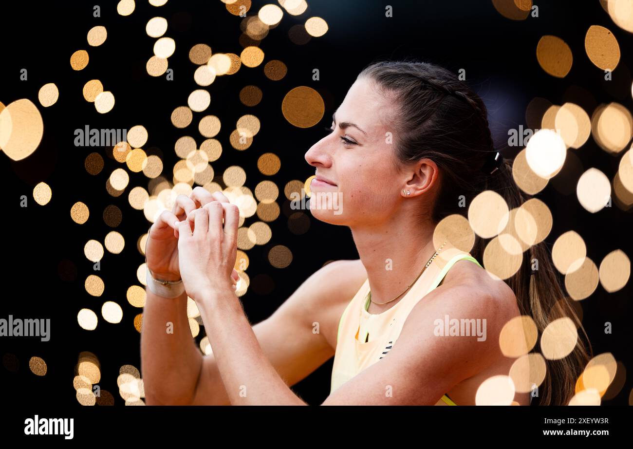 HENGELO - Eveline Saalberg during the final on the 400 meters on the ...