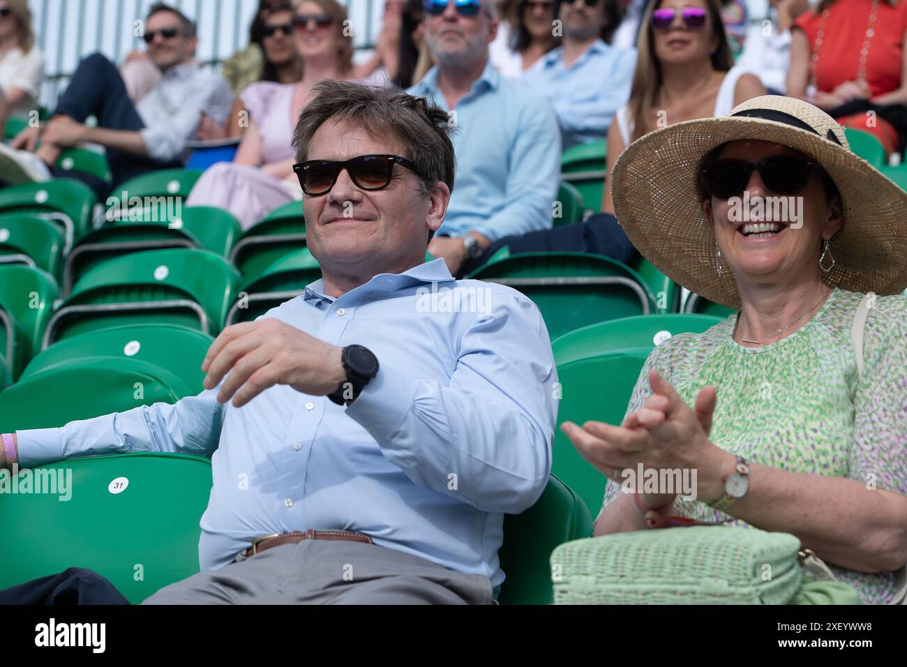 Stoke Poges, UK. 29th June, 2024. Guests enjoying Day Five of the ...