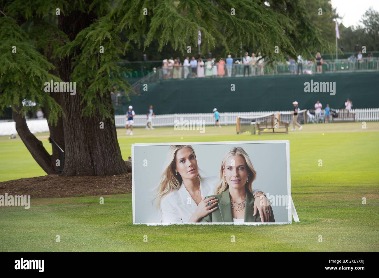 Stoke Poges, UK. 29th June, 2024. Pretty floral borders on Day Five of ...