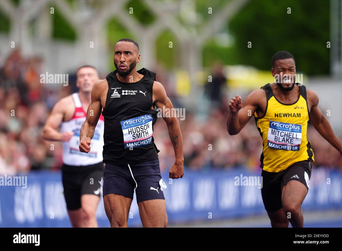 Matthew Hudson-Smith wins the Men's 200m final during day two of the ...