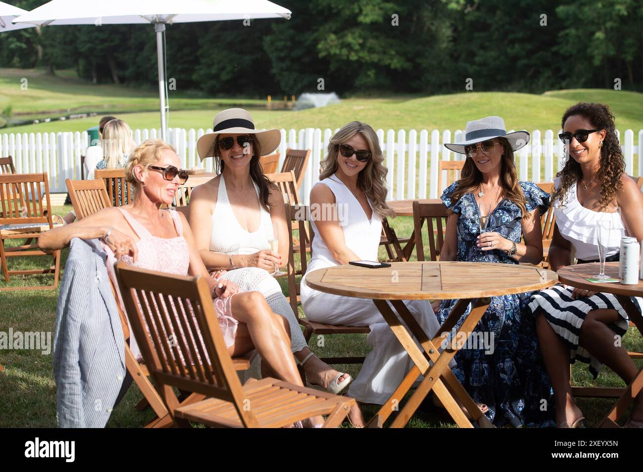 Stoke Poges, UK. 29th June, 2024. Guests enjoying Day Five of the ...