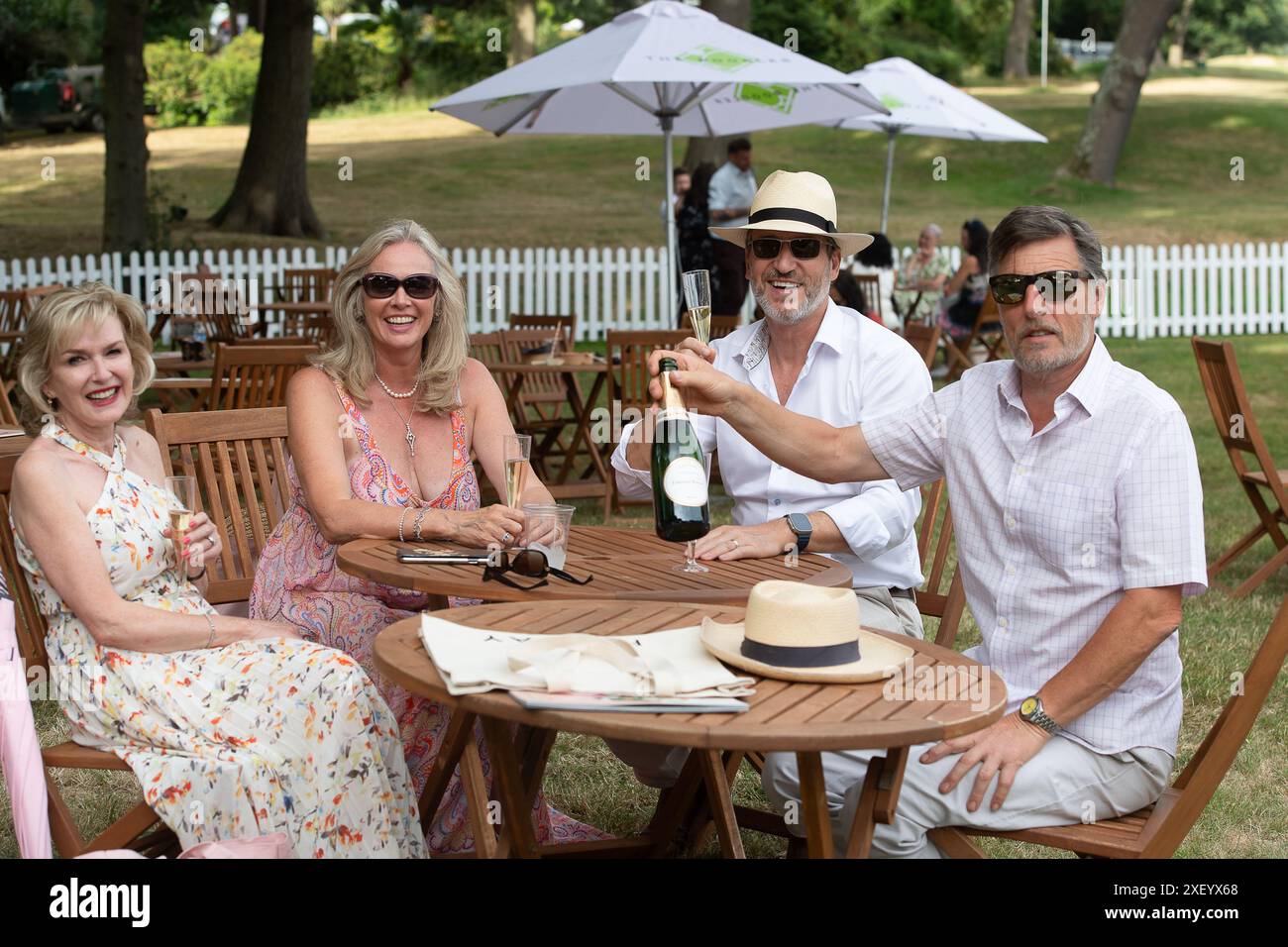 Stoke Poges, UK. 29th June, 2024. Guests enjoying Day Five of the ...