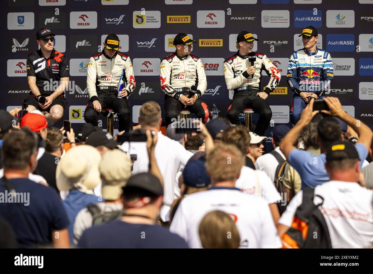 ROVANPERA Kalle, Toyota GR Yaris Rally1, portrait EVANS Elfyn, Toyota ...
