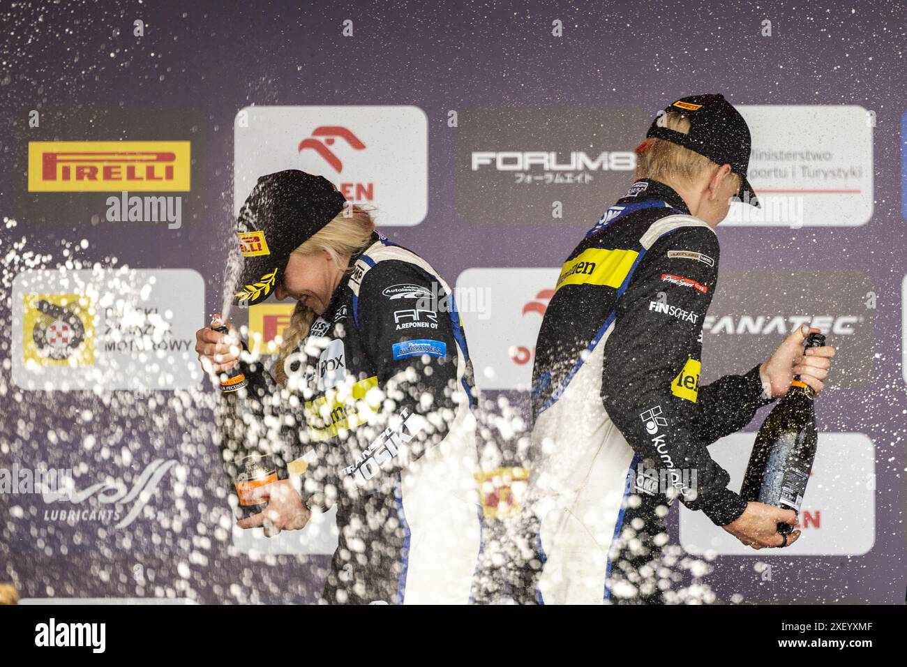 PAJARI Sami, Toyota Yaris Rally2, portrait MALKONEN Enni, Toyota Yaris ...