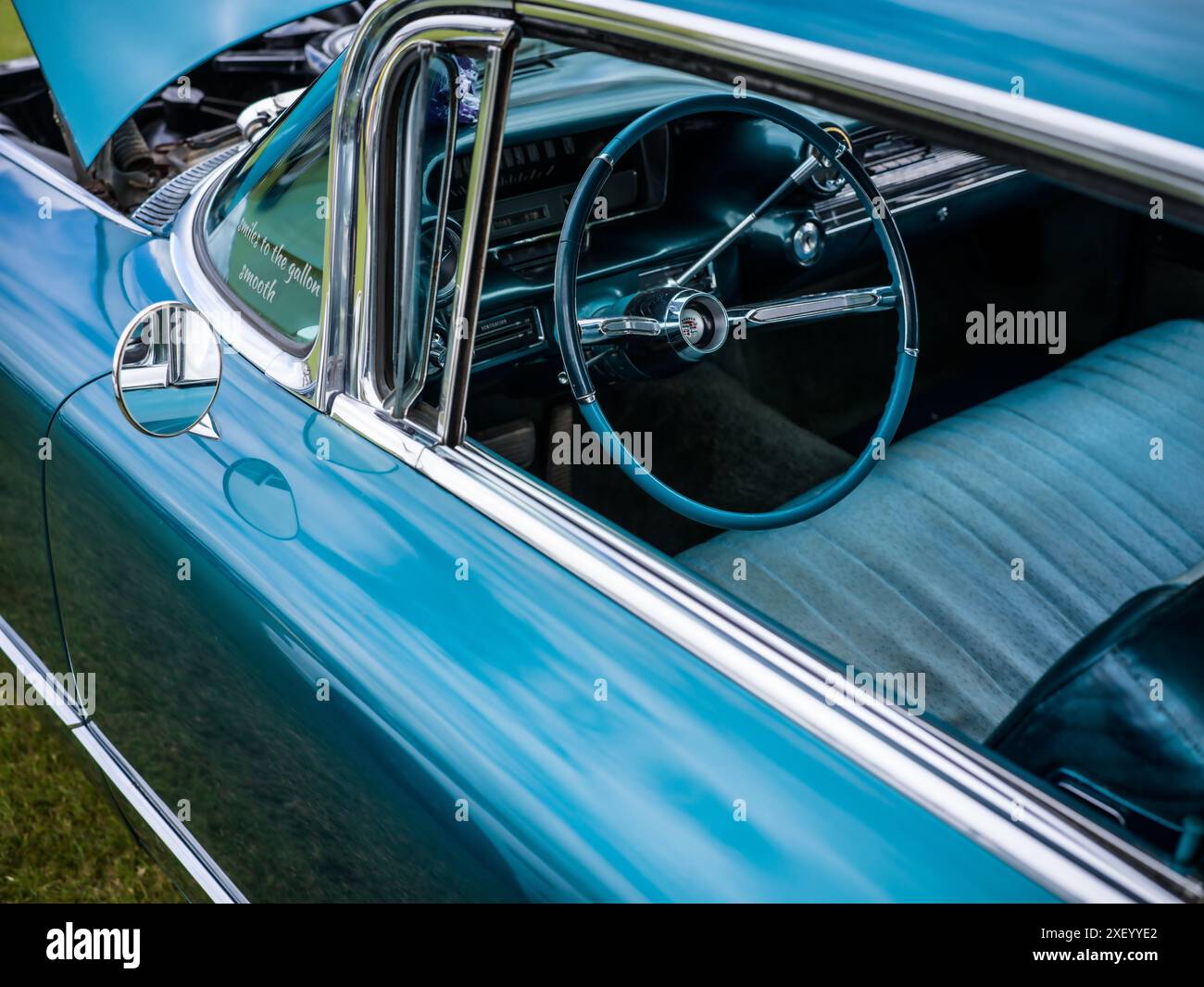 CADILLAC BLUE AT WENDRON CLASSIC CAR SHOW 2024 Stock Photo - Alamy