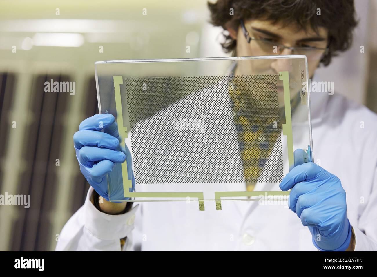 Spherical solar cells. Research and development of solar panels. Energy ...