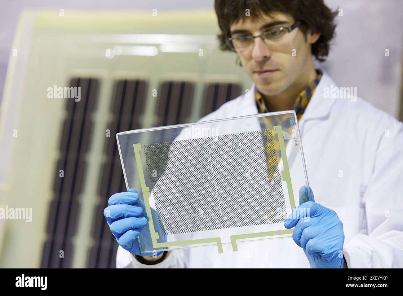 Spherical solar cells. Research and development of solar panels. Energy ...