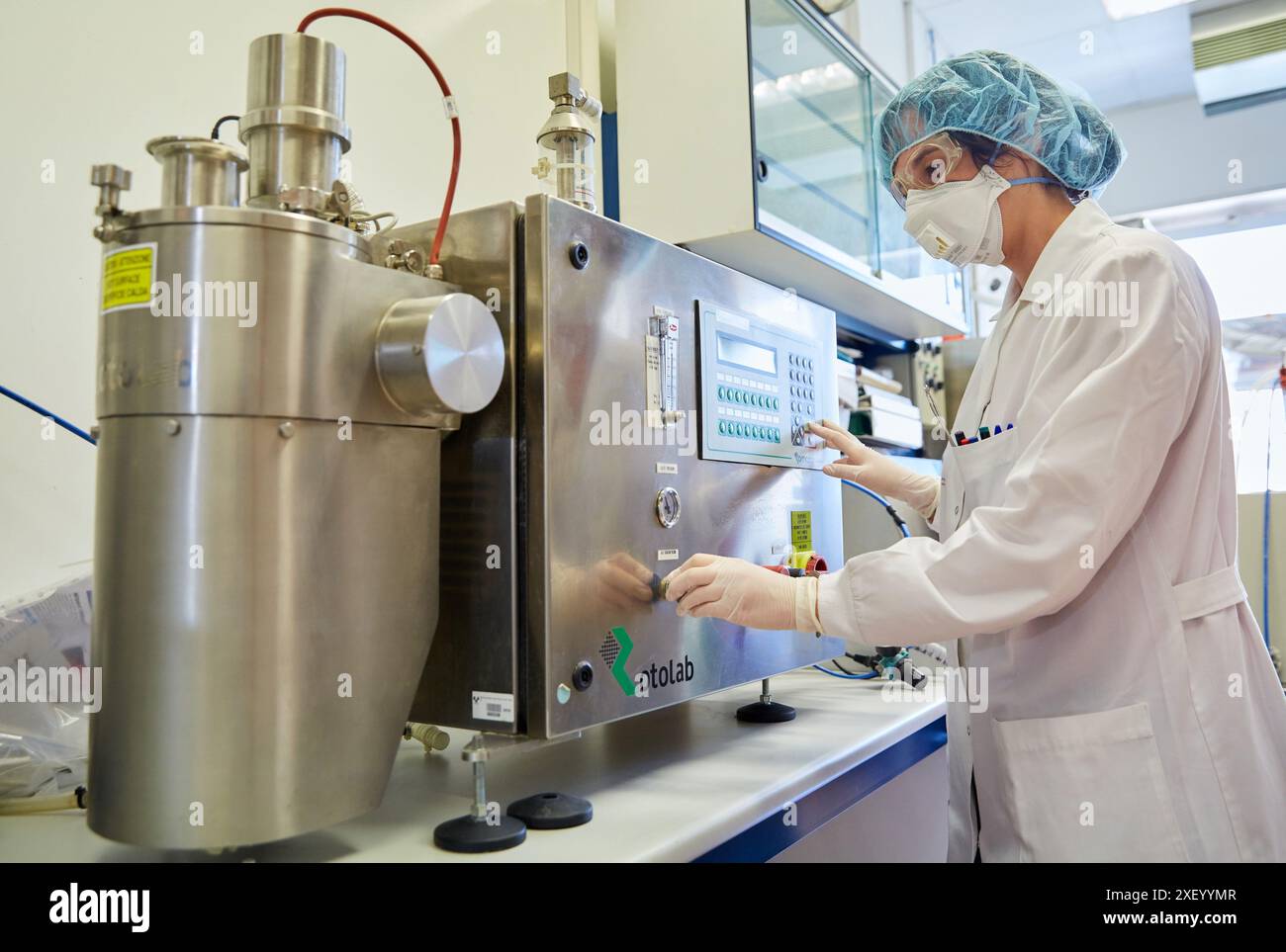 Rotolab. Powder granulator. Pharmaceutical Development Laboratory. Pre ...