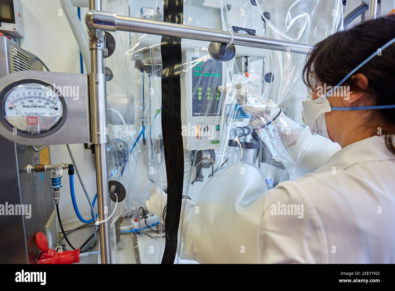 Spray Dryer. Hood. Pharmaceutical Development Laboratory. Pre ...