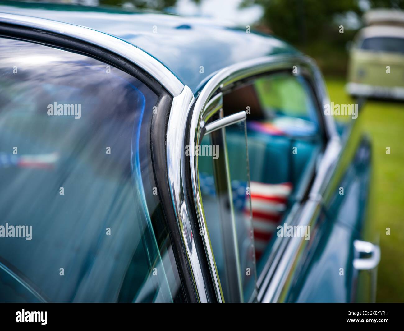 CADILLAC BLUE AT WENDRON CLASSIC CAR SHOW 2024 Stock Photo - Alamy