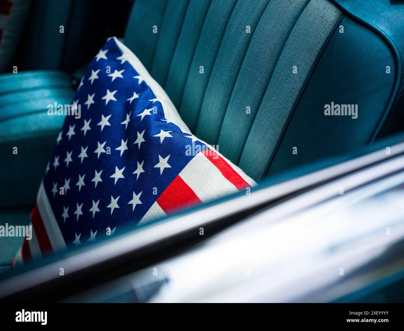 CADILLAC BLUE AT WENDRON CLASSIC CAR SHOW 2024 Stock Photo - Alamy