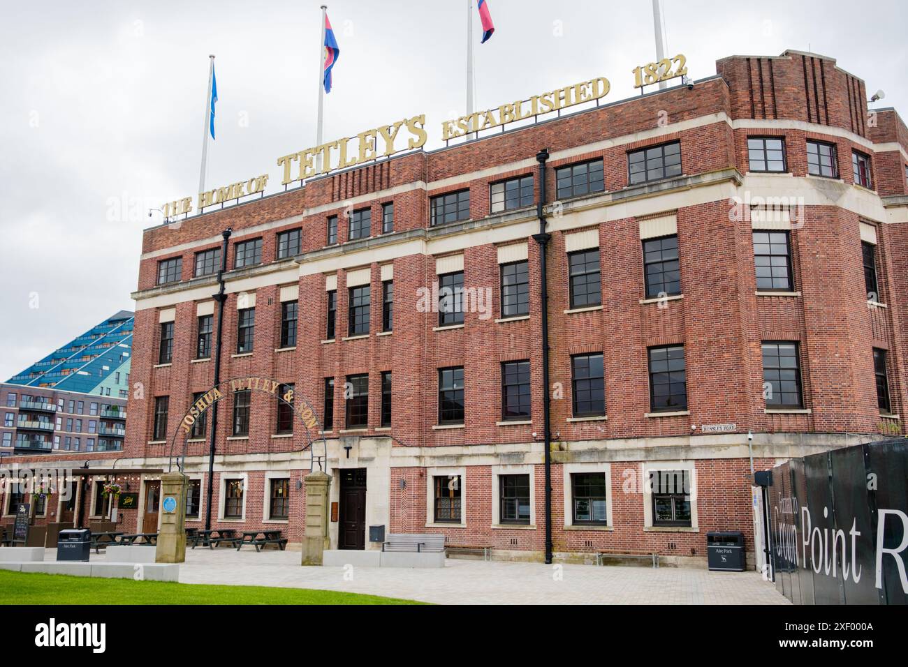 Leeds England: 3rd June 2024: The Tetley Leeds. An exterior view of the ...