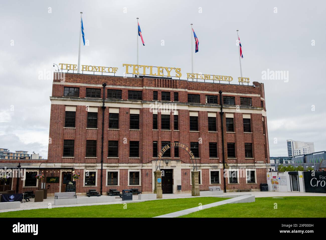 Leeds England: 3rd June 2024: The Tetley Leeds. An exterior view of the ...