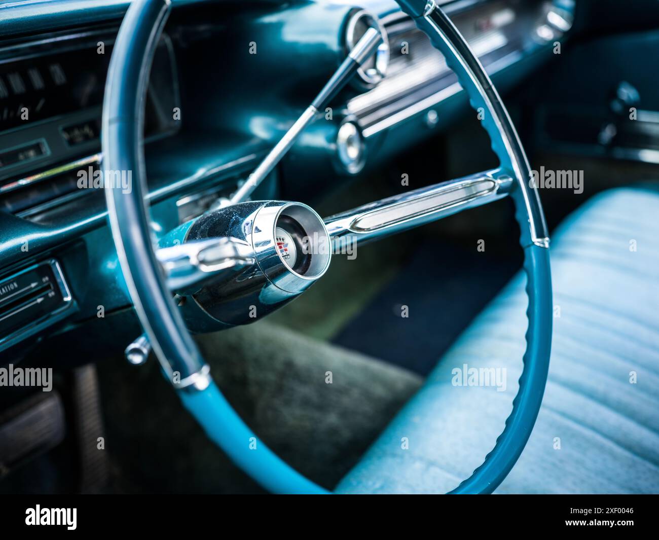 CADILLAC BLUE AT WENDRON CLASSIC CAR SHOW 2024 Stock Photo - Alamy