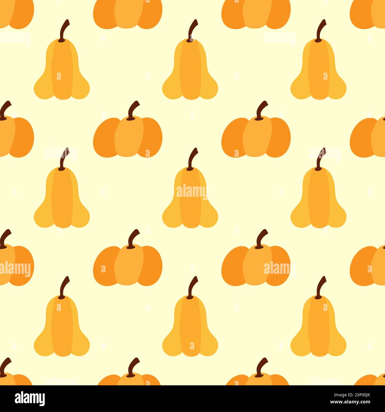 Pumpkin seamless pattern. Autumn design for fabric, texture, wallpaper ...