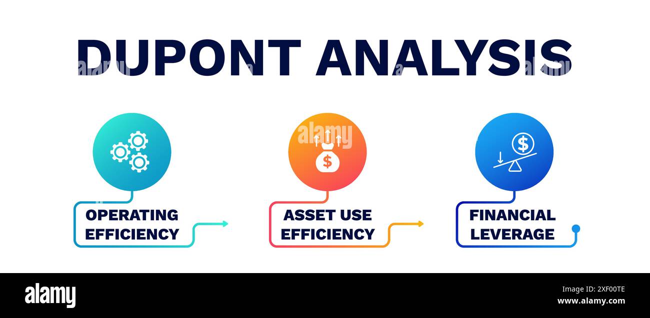 Dupont analysis. Financial leverage for diversification and probability ...