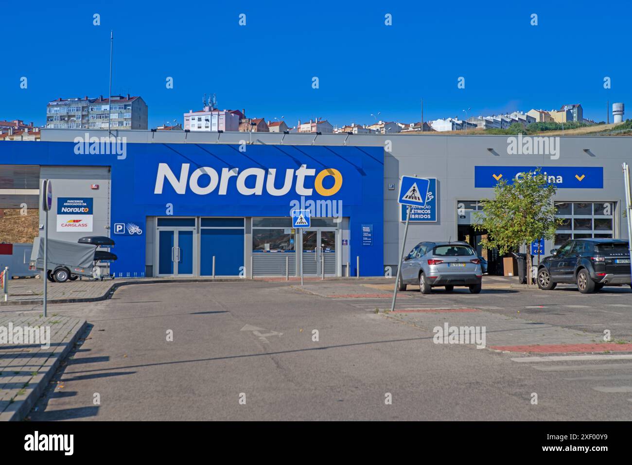 Lisbon Portugal 27 JUNE 2024 . Exterior view of a Norauto center ...