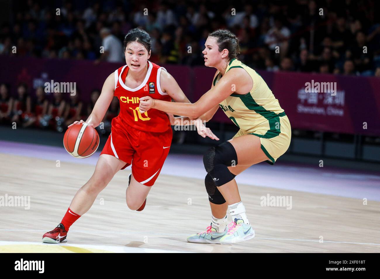 Shenzhen, China's Guangdong Province. 30th June, 2024. Li Yuqian (L) of ...