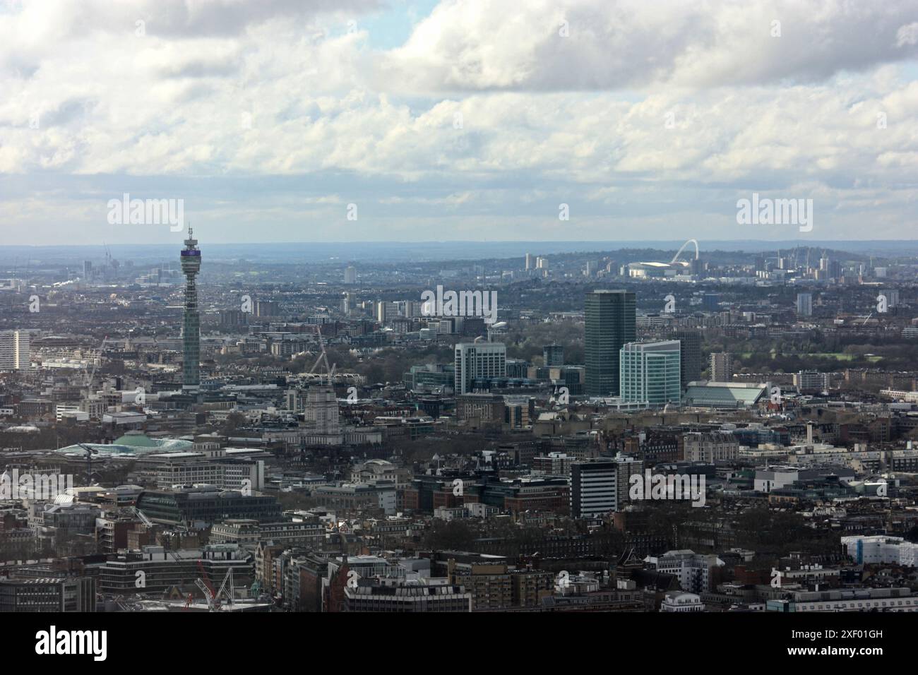 Aerial view central wembley london hi-res stock photography and images - Alamy