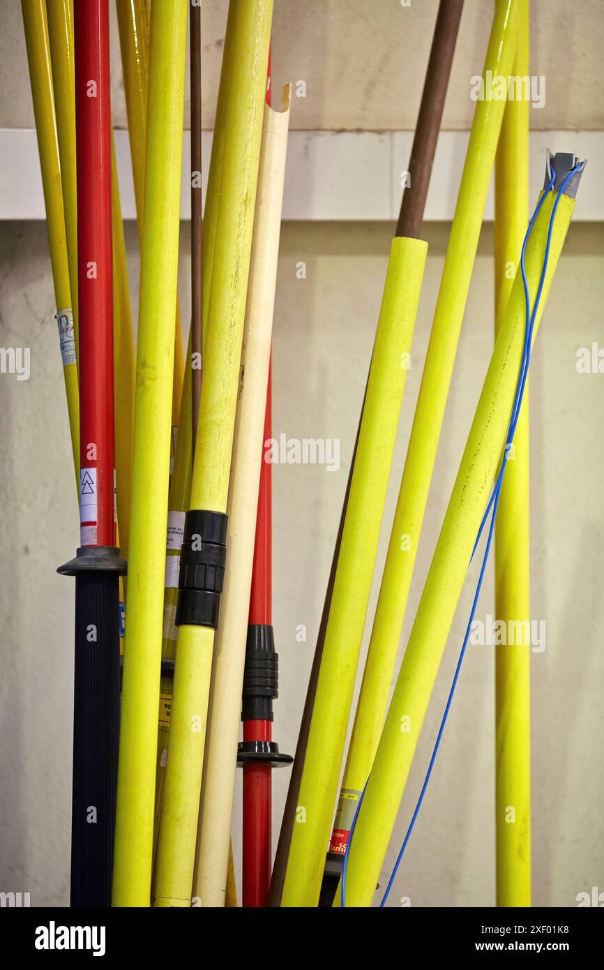 Poles. High Voltage Electric Laboratory. Certification of electrical ...