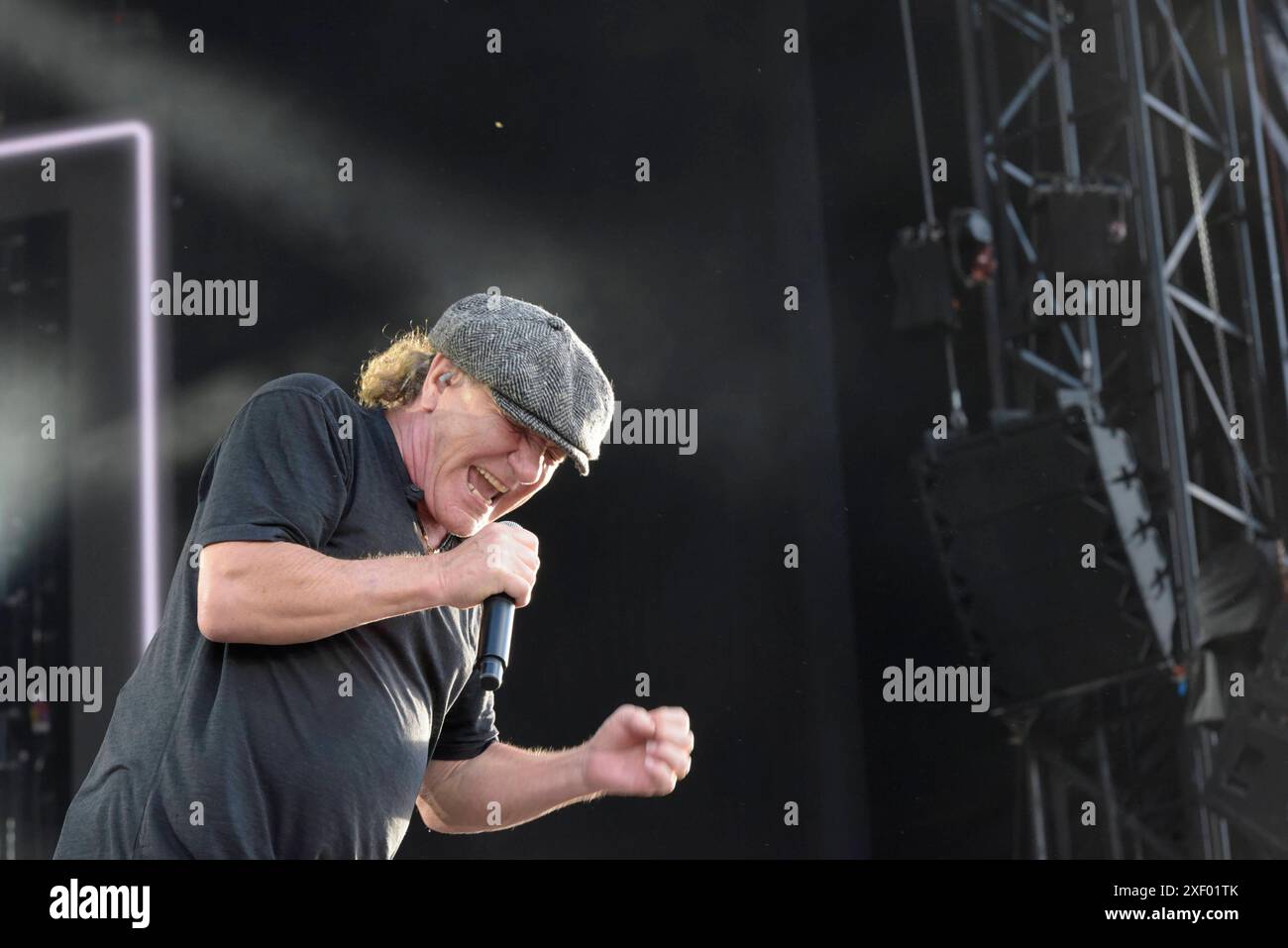 Brian Johnson - geboren am 5. Oktober 1947 in Dunston, Newcastle - gibt ...