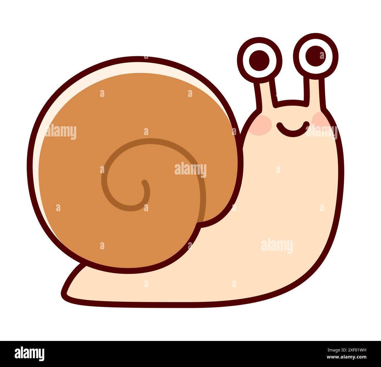 Cute cartoon snail drawing. Simple hand drawn doodle, vector ... Cute cartoon snail drawing. Simple hand drawn doodle, vector ...