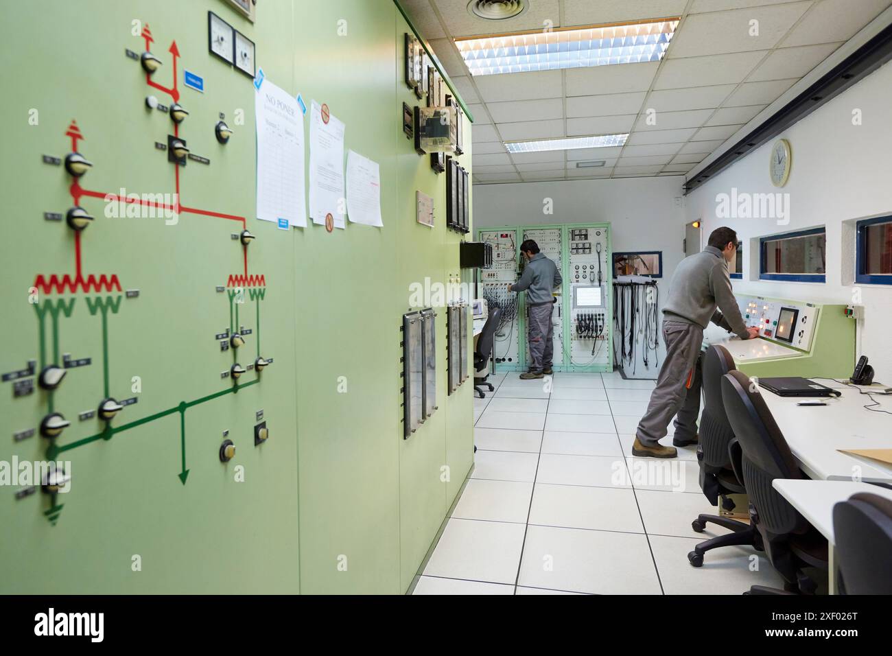 Control room. Power Electric Laboratory. Certification of electrical ...