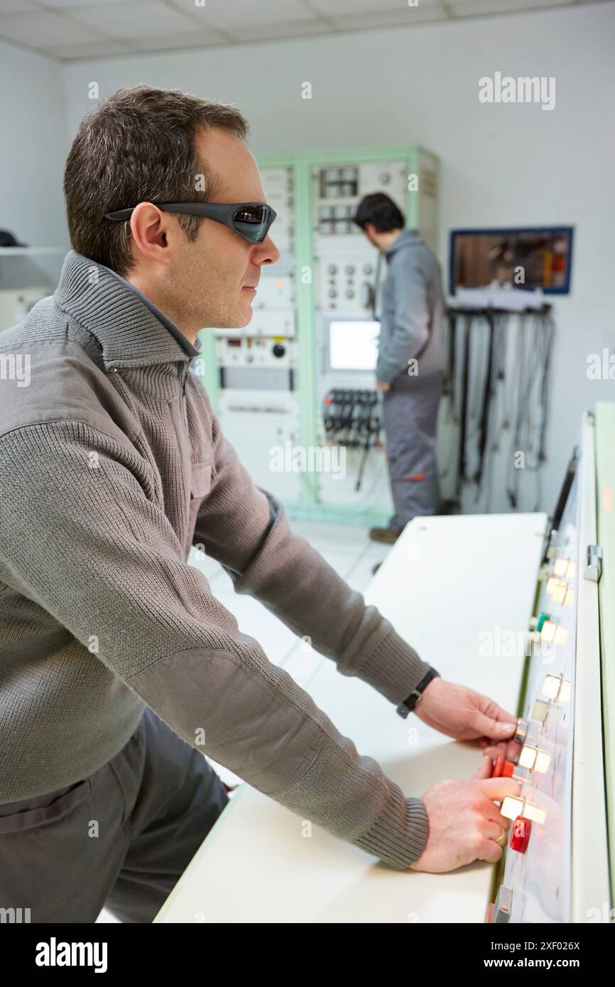 Control room. Power Electric Laboratory. Certification of electrical ...