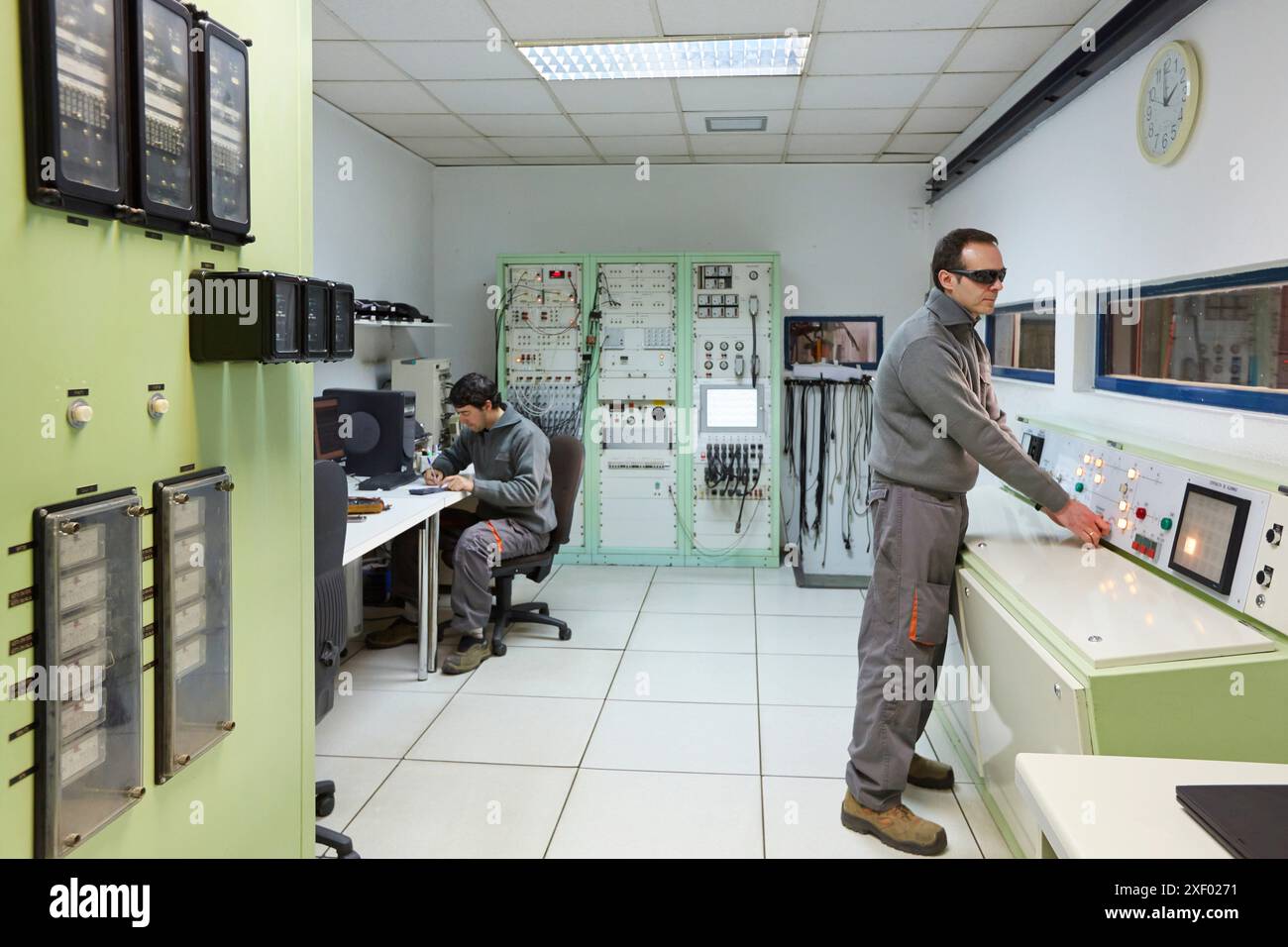 Control room. Power Electric Laboratory. Certification of electrical ...
