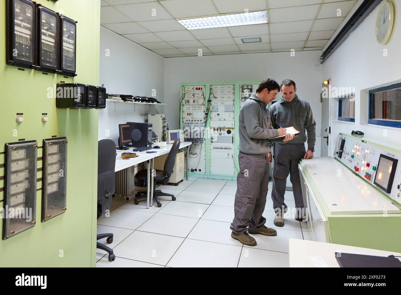 Control room. Power Electric Laboratory. Certification of electrical ...