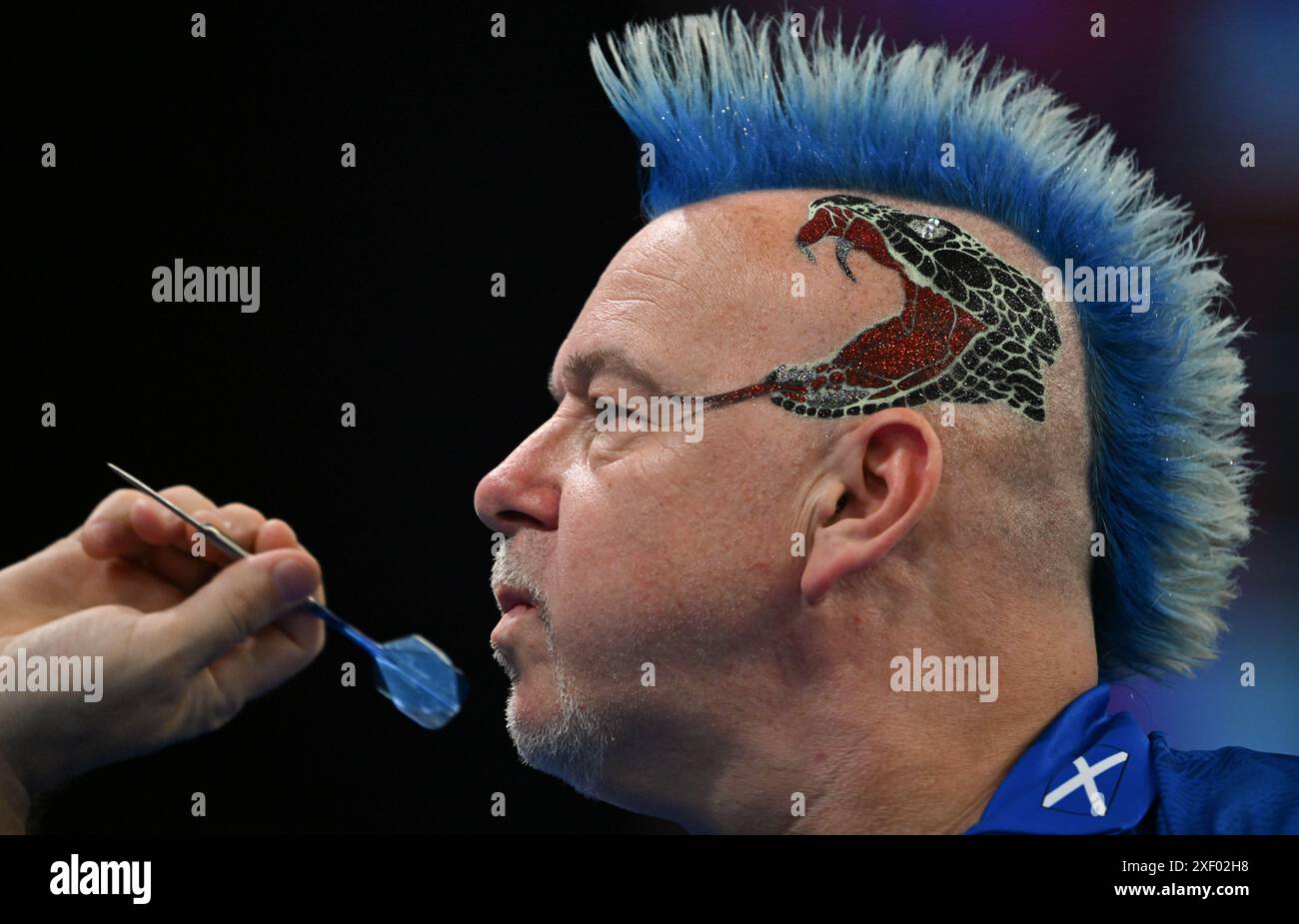 30 June 2024, Hesse, Frankfurt/Main: Darts, World Team Championship ...