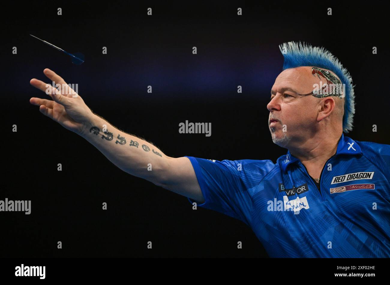 30 June 2024, Hesse, Frankfurt/Main: Darts, World Team Championship ...