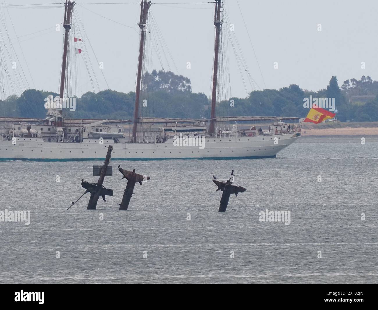 Sheerness, Kent, UK. 28th June, 2024. Spanish training tall ship Juan ...