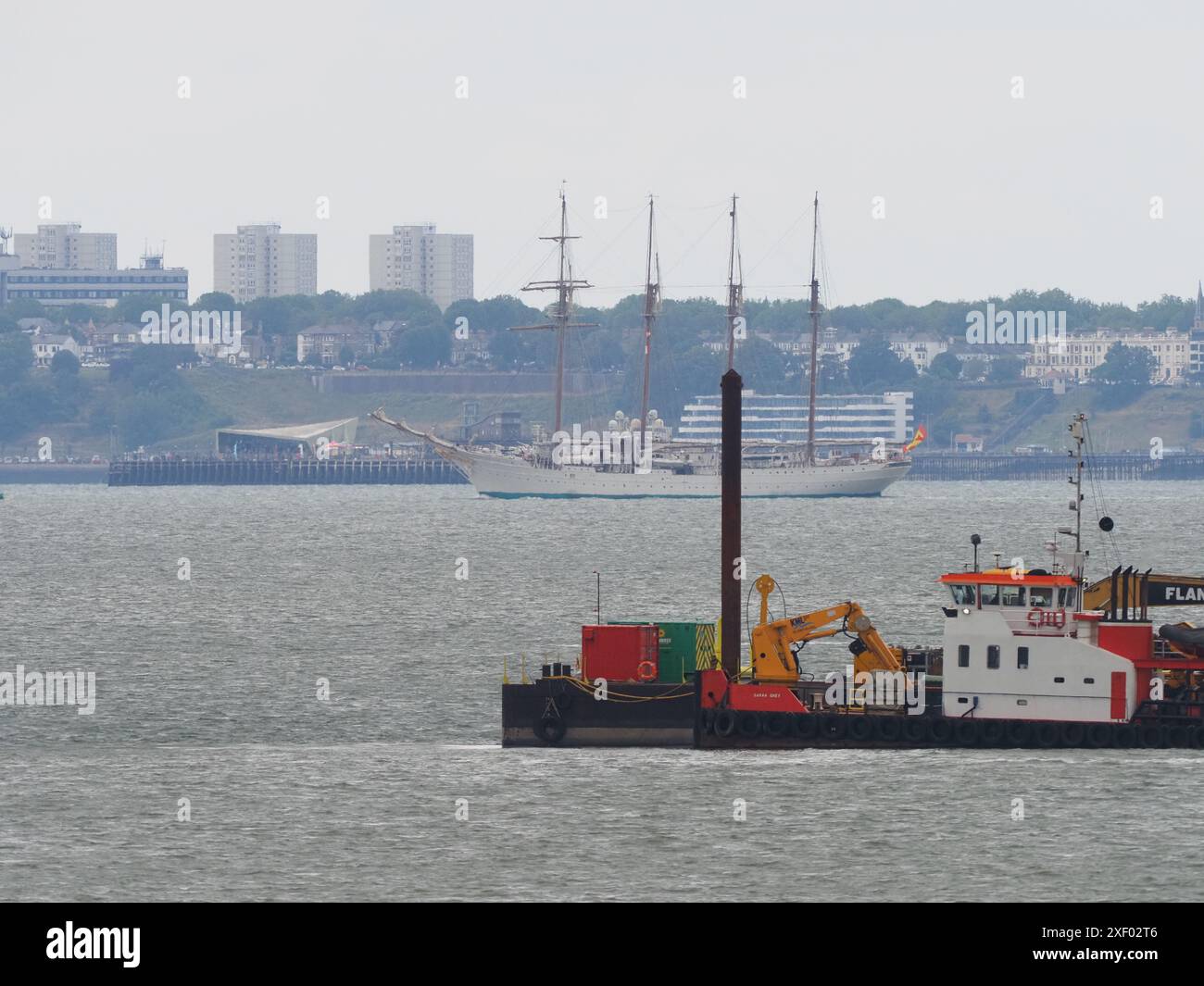 Sheerness, Kent, UK. 28th June, 2024. Spanish training tall ship Juan ...