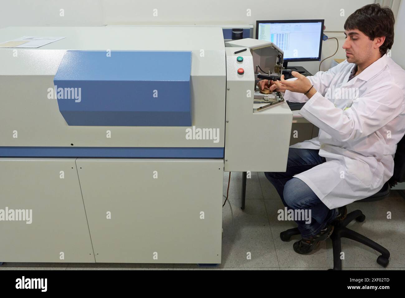 Spectrometer. Spark. Atomic emission spectrometry. Chemical Analysis ...